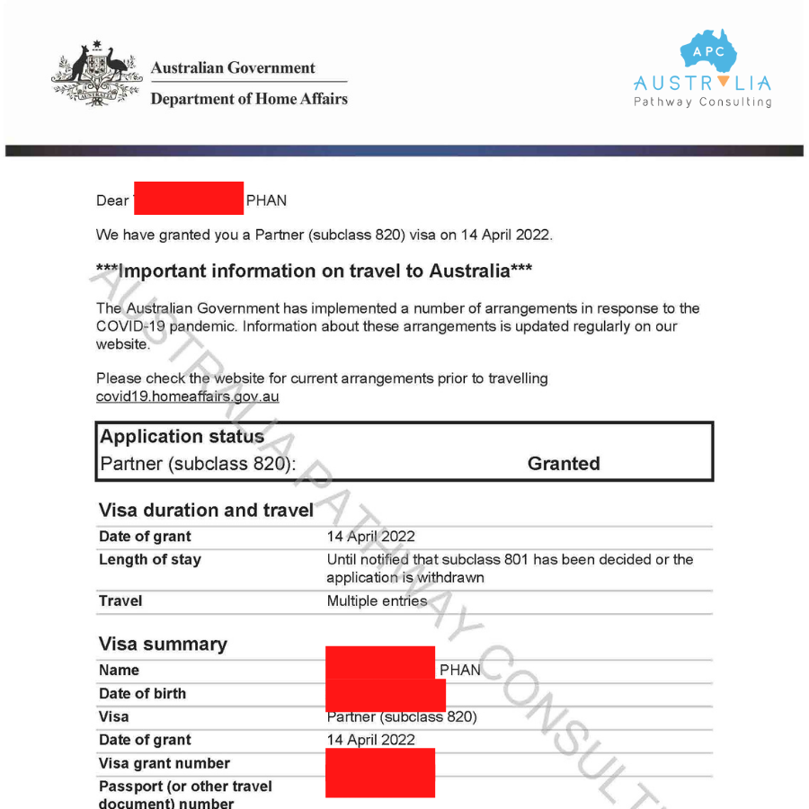 THÊM MỘT PARTNER VISA 820 VỚI CHỈ 2 THÁNG 10 NGÀY – Australia Pathway ...